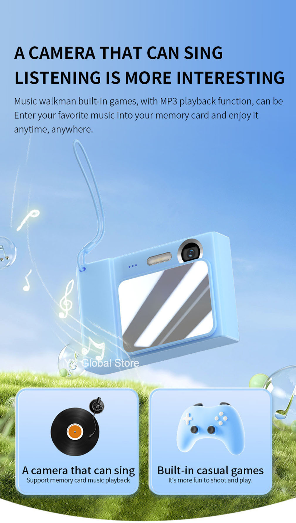 4K digi cam Beginner's camera with mirror 48MP HD Autofocus Camera ...