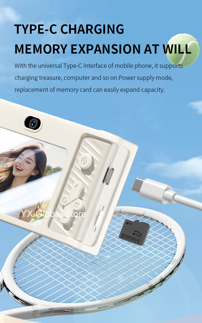 4K digi cam Beginner's camera with mirror 48MP HD Autofocus Camera ...