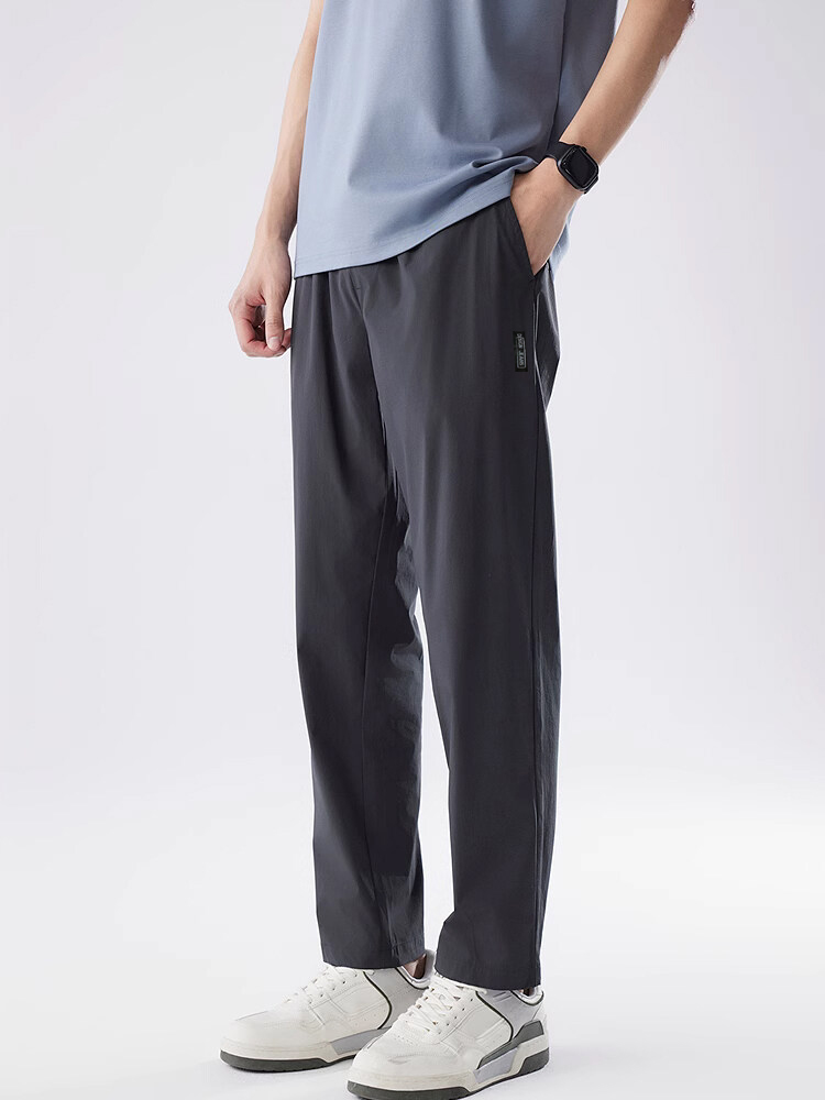 9038 New Style Long Pants Men's Casual Pants Men's Slim-fit Small ...