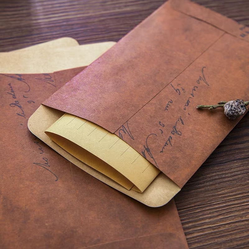 Vintage Kraft Paper Envelopes for Letter Pads Christmas Gifts Wrap Bag ...