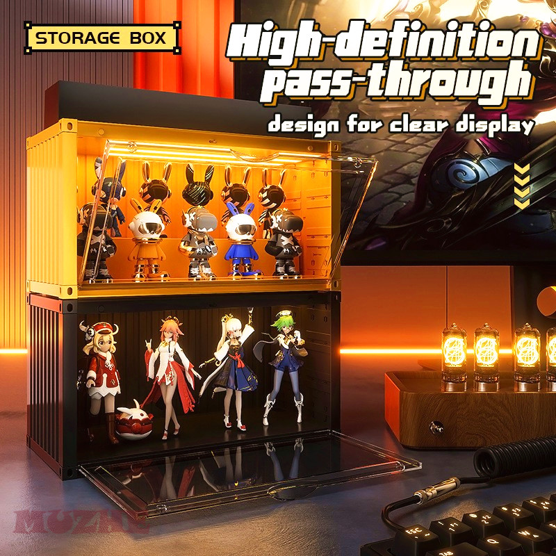 Magnetic Container Design Acrylic Display Case Pop Mart Popmart Storage ...