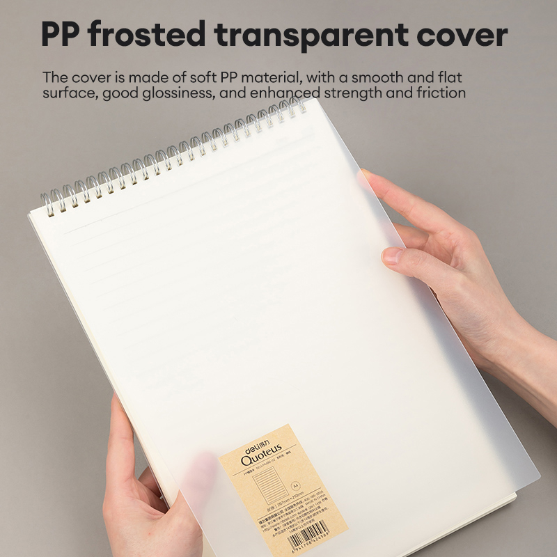 Deli Spiral Notebook A5 B5 A4 Spring Line Grid Flip Up Notebook 80 ...