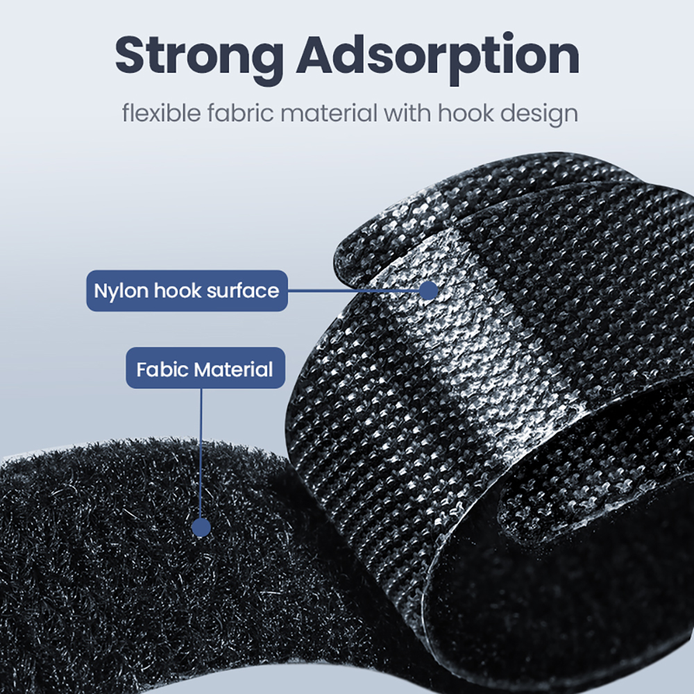 UGREEN Cable Organizer Cable Tie Wire Winder Nylon Tape 18cm For Mouse ...