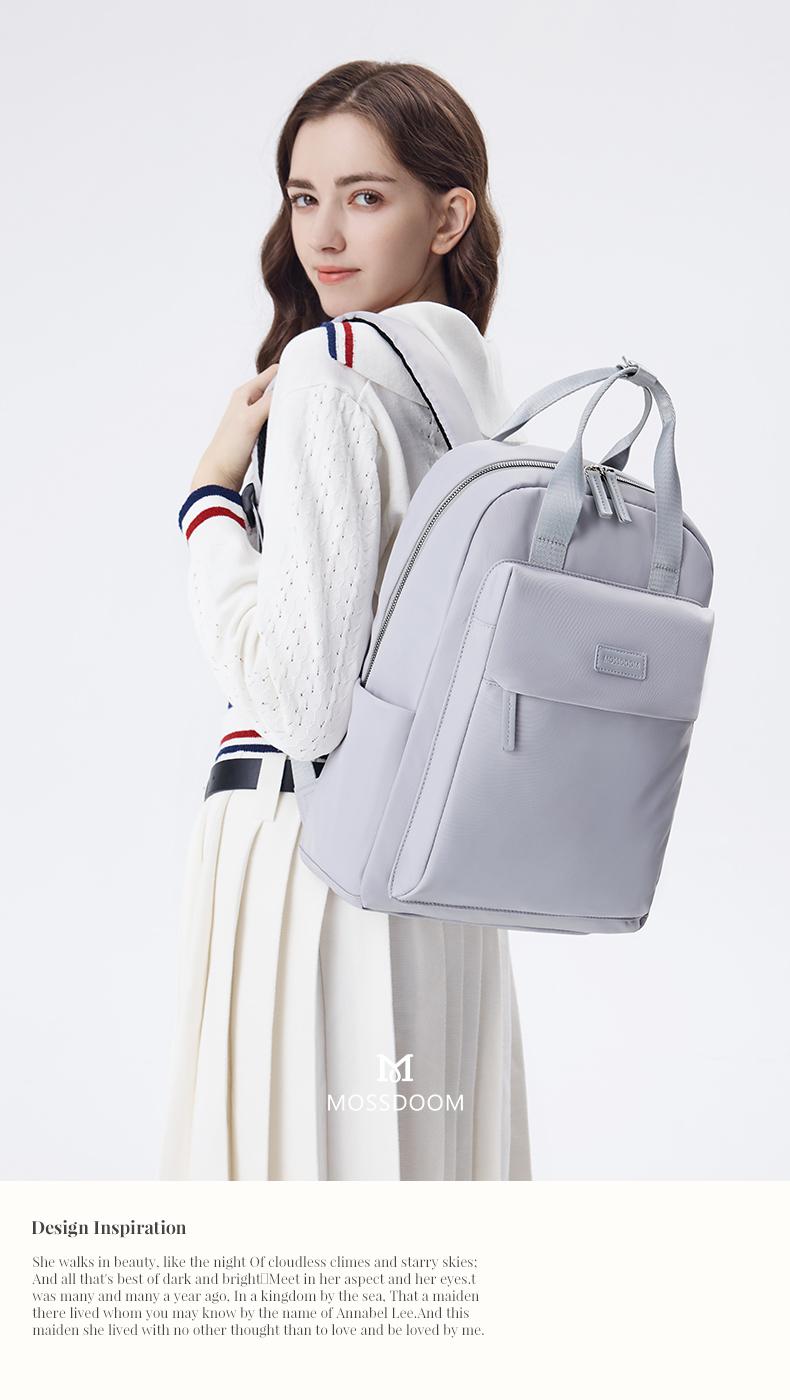MOSSDOOM Boutique Women's Backpack Fashion College Backpack | Shopee ...