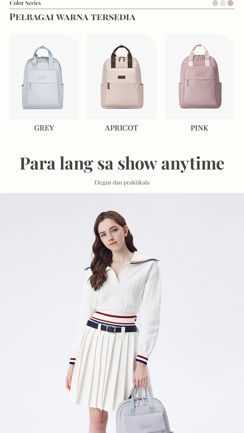 MOSSDOOM Boutique Women's Backpack Fashion College Backpack | Shopee ...