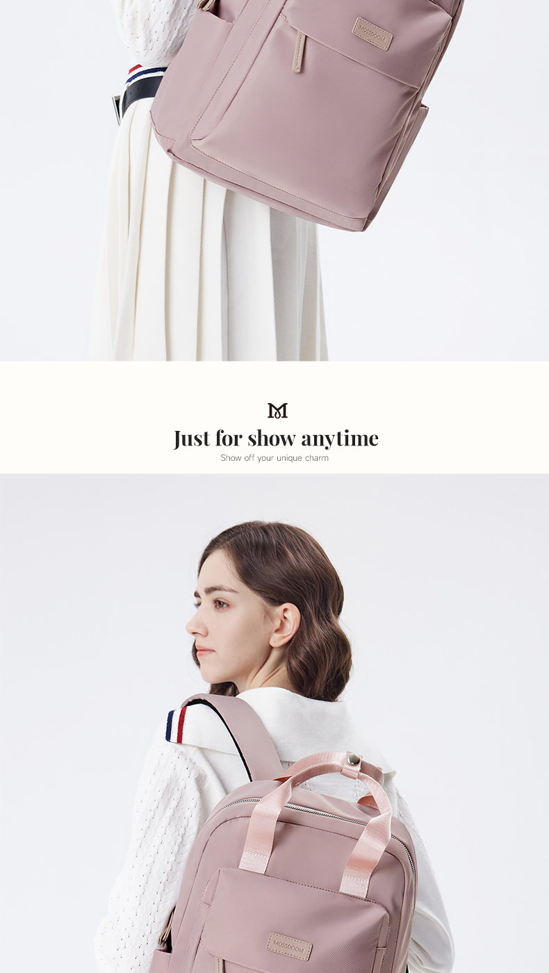 MOSSDOOM Boutique Women's Backpack Fashion College Backpack | Shopee ...