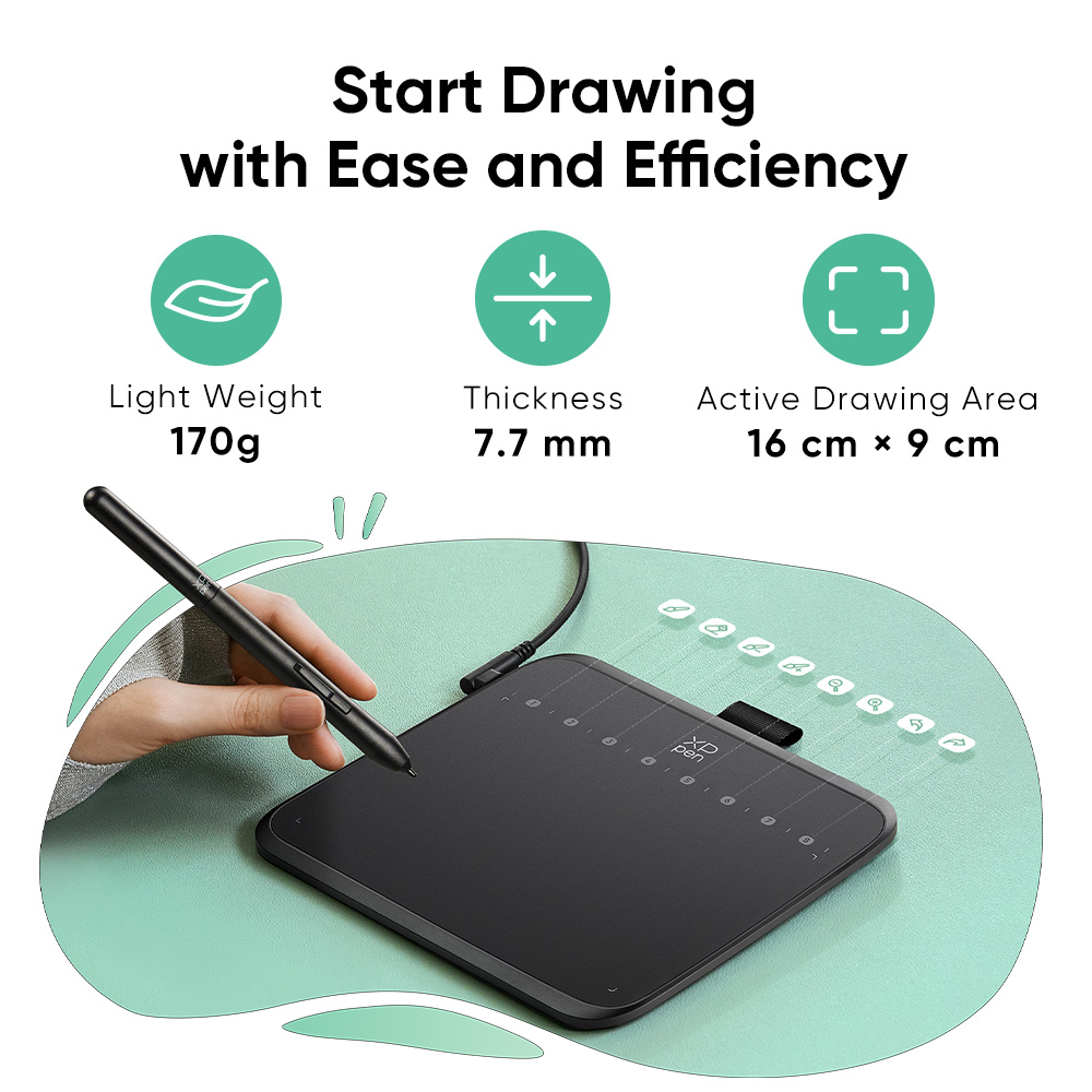 XPPen Deco 640 Pen Tablet Graphics Drawing Tablet Digital Drawing Pad ...