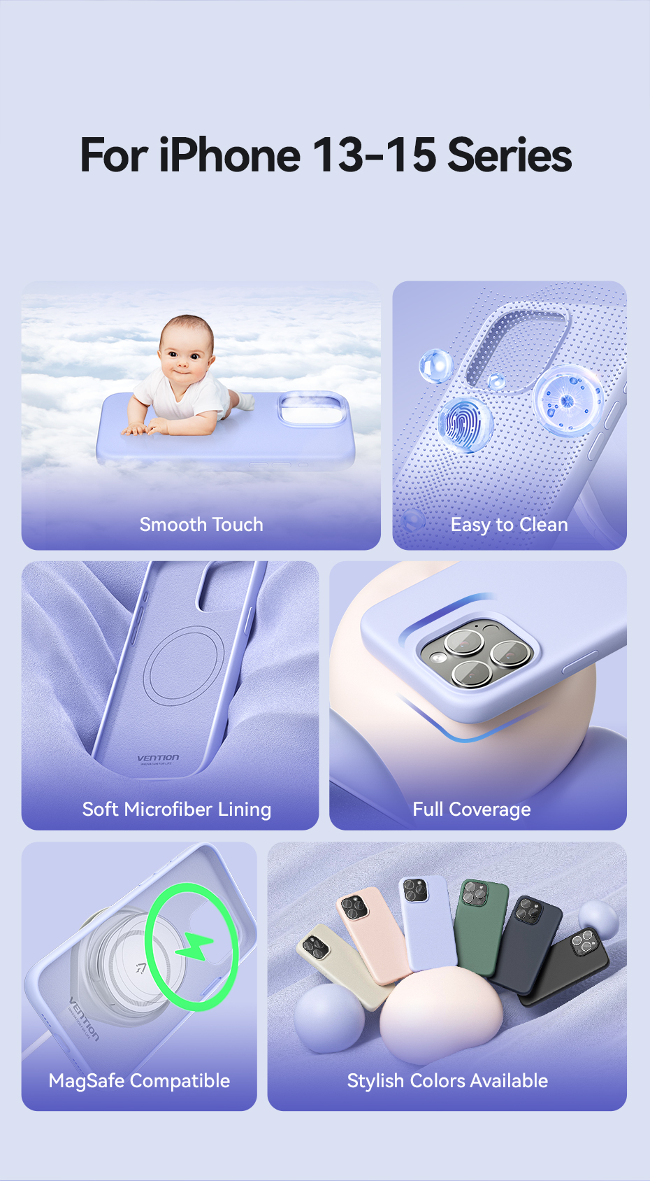 Vention Liquid Silicone Phone Case with MagSafe for iPhone 16 pro max ...