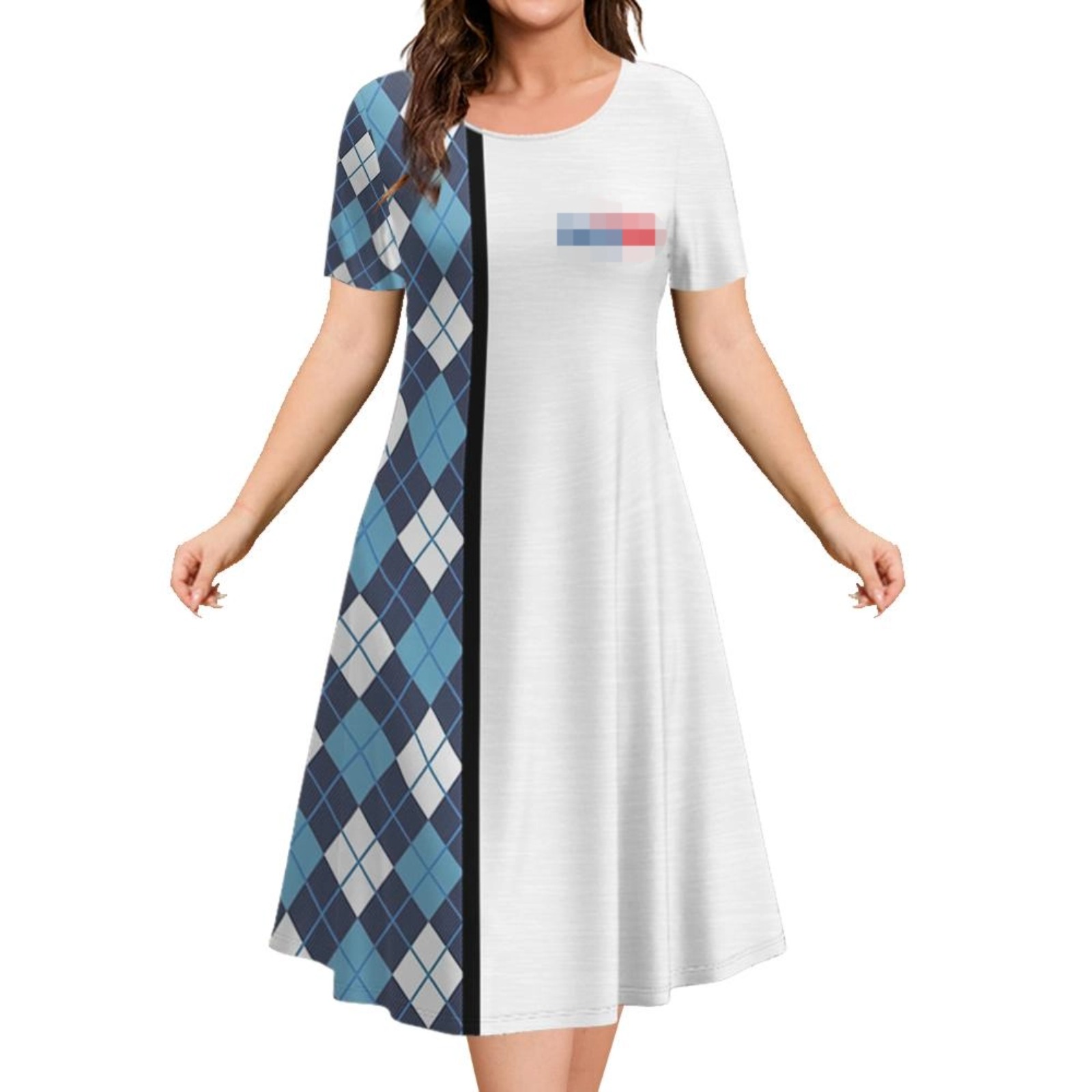 Dresses Full Sublimation Women's Dresses Casual T-shirt Long Teacher's ...