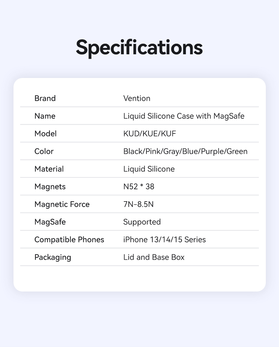 Vention Liquid Silicone Phone Case with MagSafe for iPhone 16 pro max ...