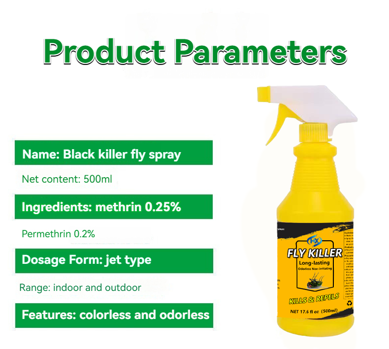Fly Spray 500ml Fly Killer Bait Effective Fly Repellant Fly Killer Bait ...