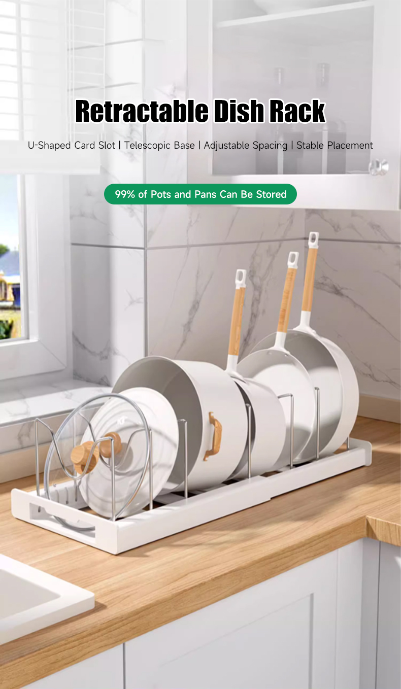 Ottlife Dish Rack Telescopic Stainless Steel Dish Rack Kitchen ...