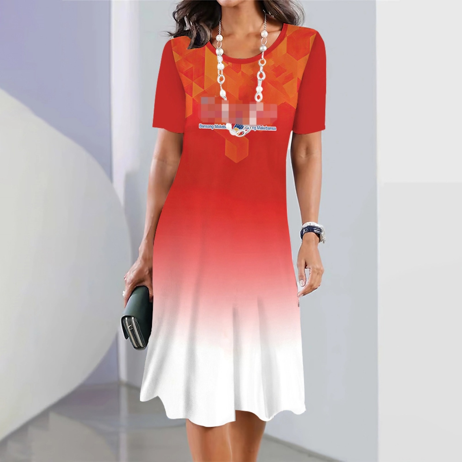 Dresses Full Sublimation Women's Dresses Casual T-shirt Long Teacher's ...