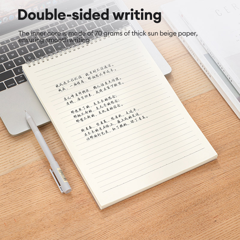 Deli Spiral Notebook A5 B5 A4 Spring Line Grid Flip Up Notebook 80 ...