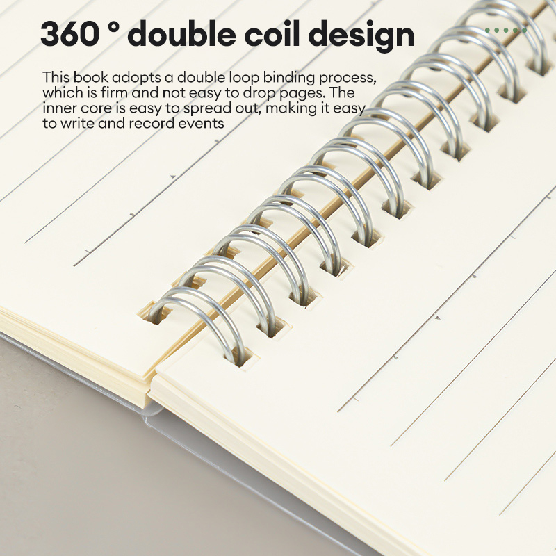 Deli Spiral Notebook A5 B5 A4 Spring Line Grid Flip Up Notebook 80 ...