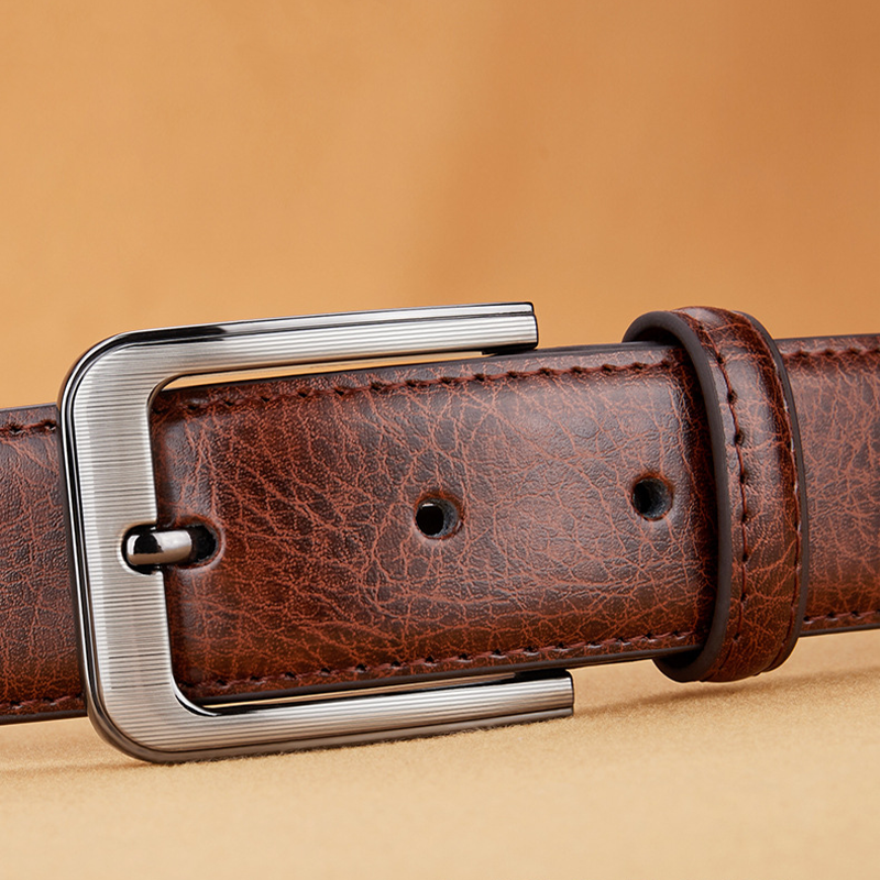 Men's British Retro Belt Classic Pin Buckle Versatile Dress & Denim ...