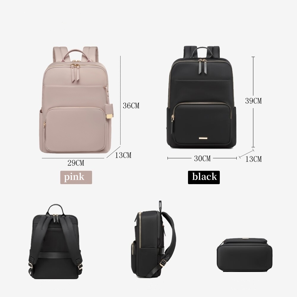 FULL DESIGN Women Large Capacity Waterproof Laptop Backpack 14 Inch ...