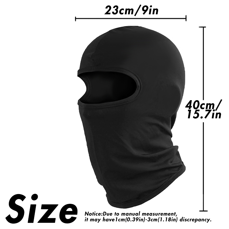 Balaclava Sun Protection Full Face Mask Dust Proof Head Cover Under ...