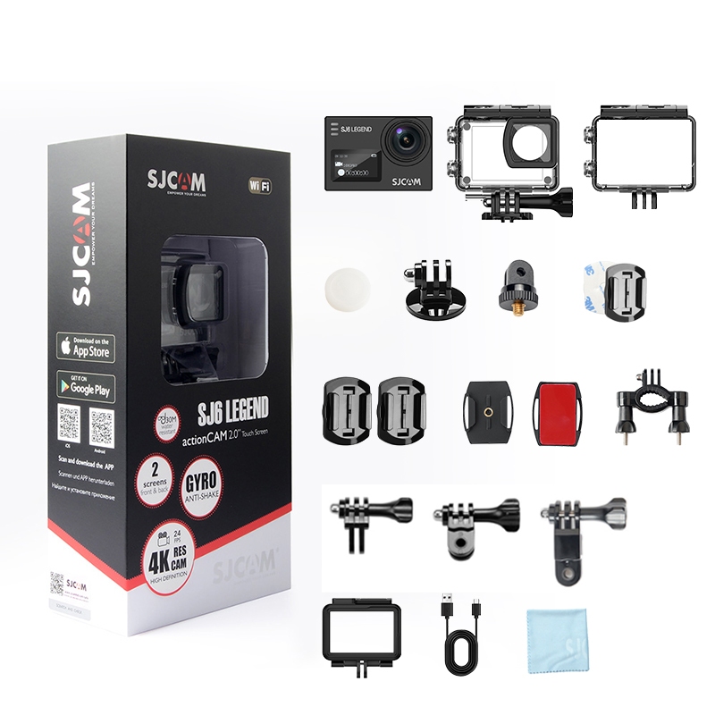 SJCAM SJ6 Pro Action Camera 4K 60fps/5K 30fps Dual Touch Screen Digital ...