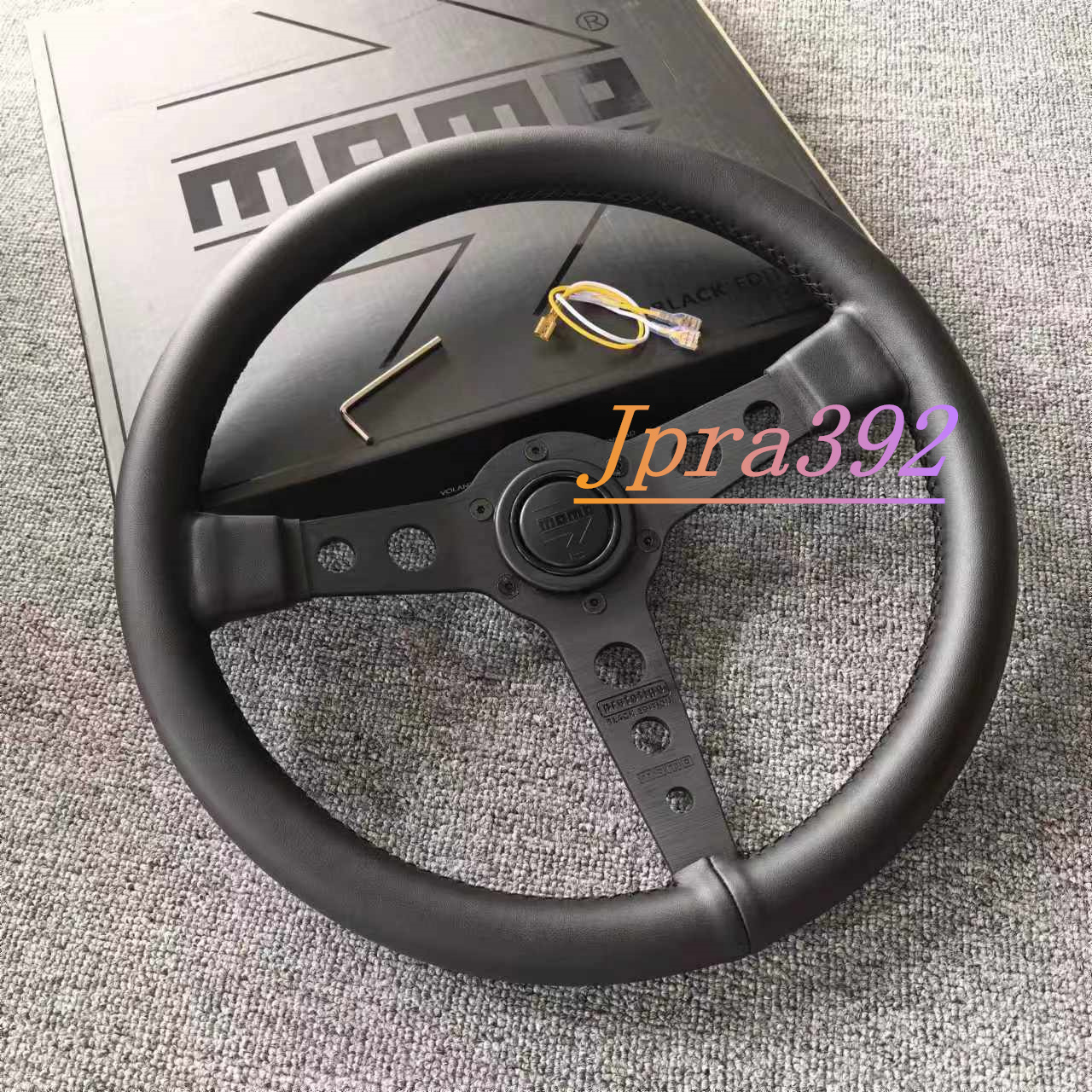 14-inch momo Prototipo steering wheel in black leather MOMO steering ...