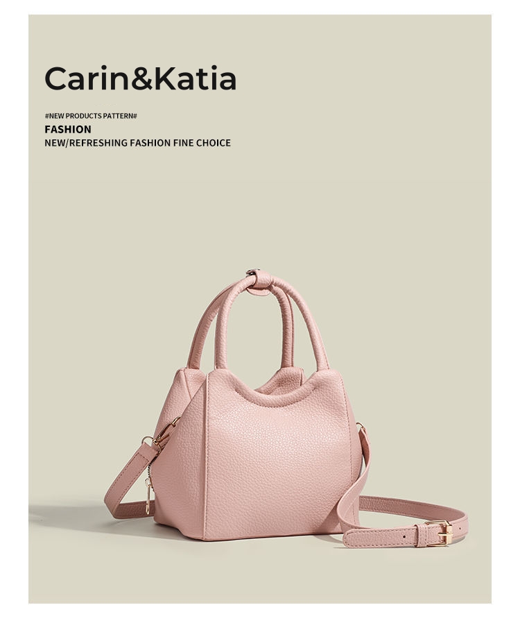 【Carin&Katia】Elegant women's handbag high-quality lychee pattern ...