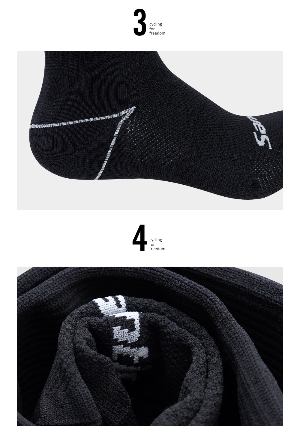 Santic Unisex Cycling Socks Sports Breathable Anti-sweat Outdoor Wear ...