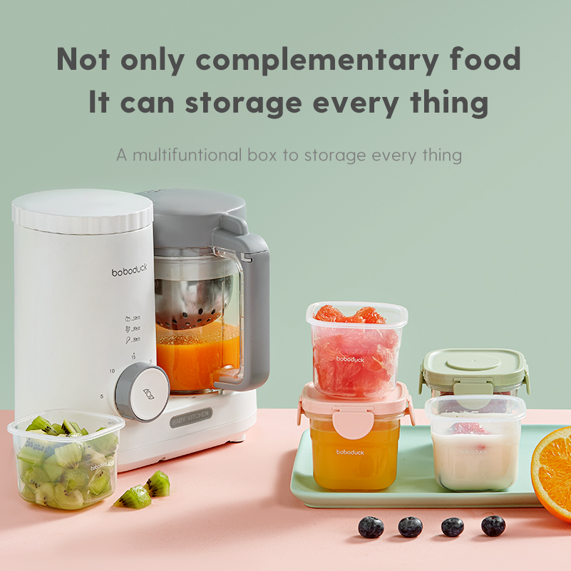 Boboduck Baby Food Freezer Storage Container Box Sealed Storage Cups ...