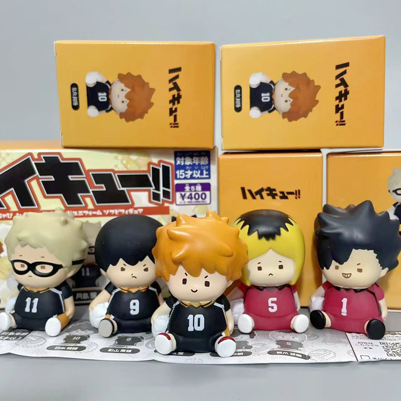 5Pcs/Set 5.5cm Anime Haikyuu!! Q Version Cute Fat Hinata Shoyo Tobio ...