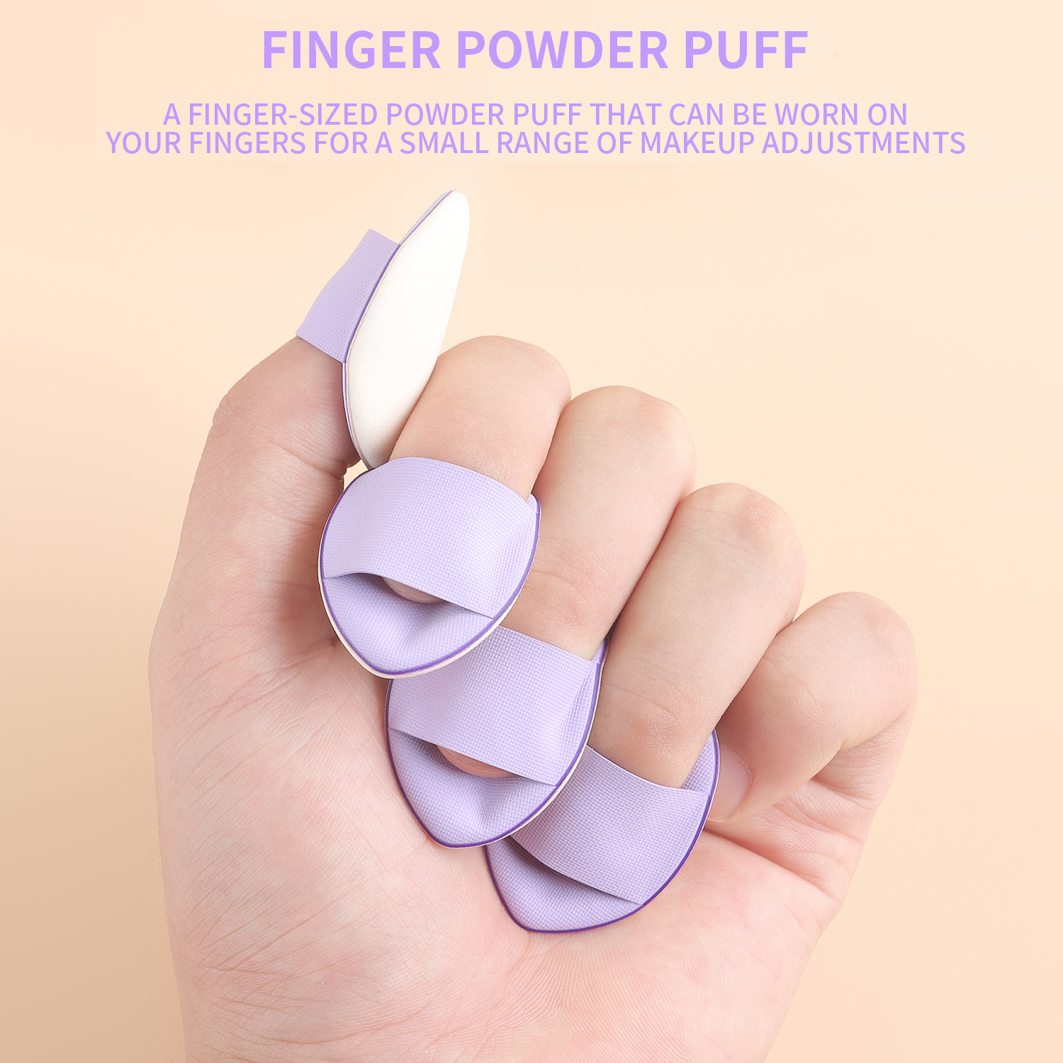 9-Piece Makeup Sponge Tool Set - 3 Fan-Shaped Powder Puffs, Wet And Dry ...