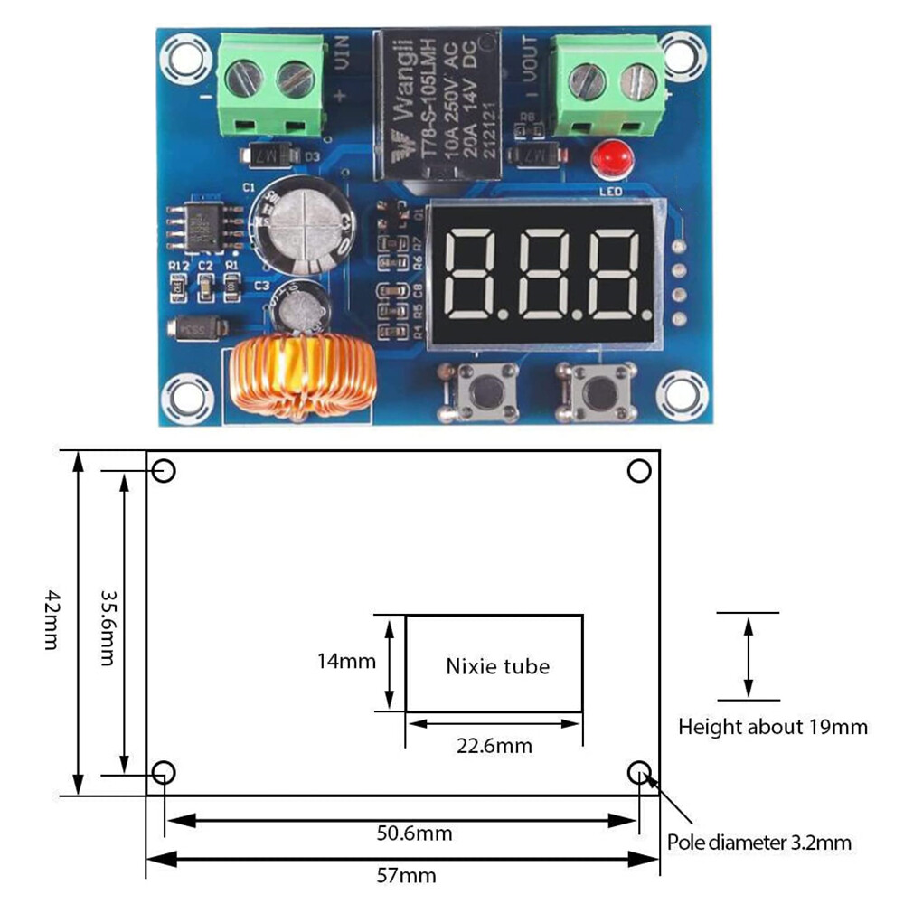PowMr Low Full Cut Per Voltage Range DC 12-60V Battery Protection ...