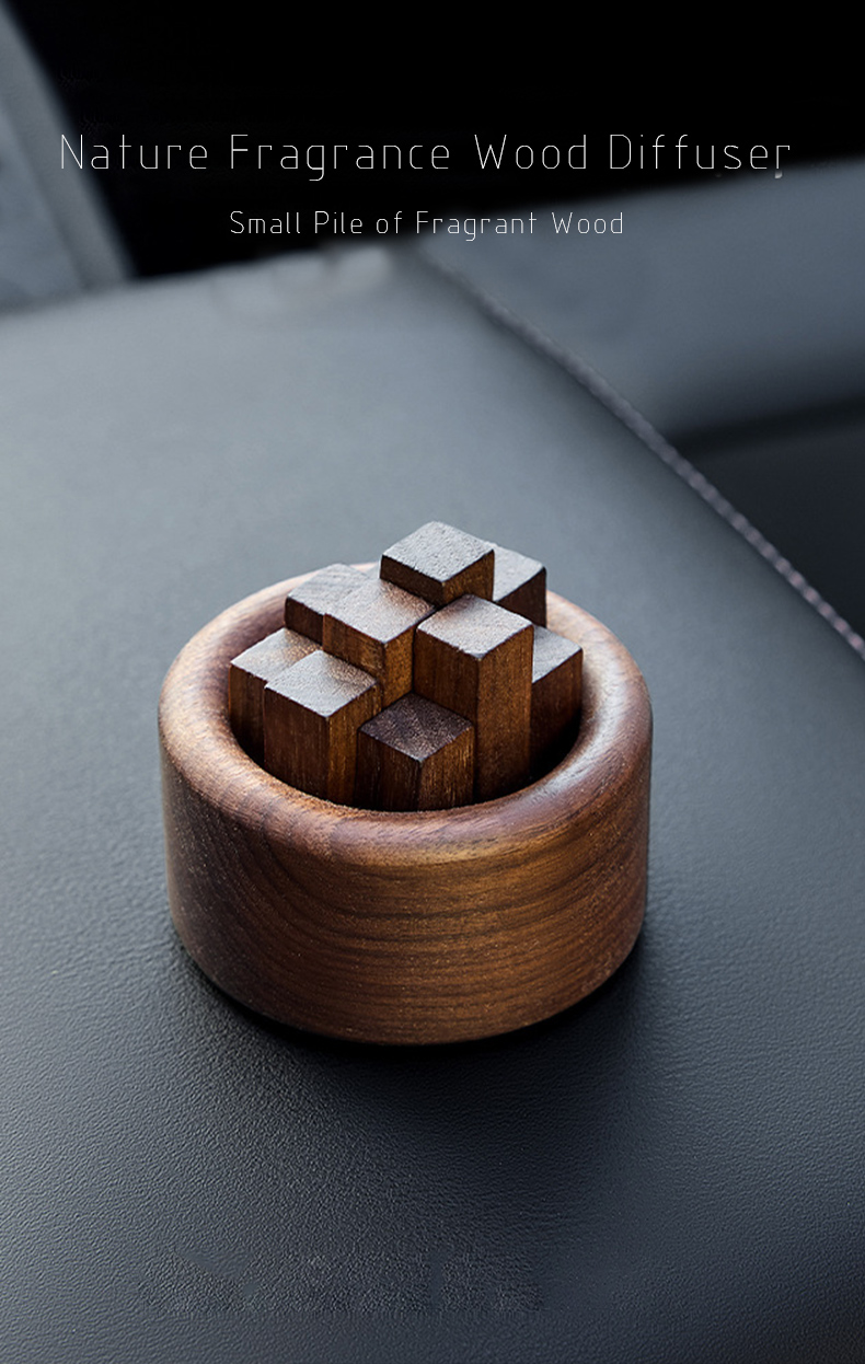 wood diffuser for essential oil aroma beech black walnut 100% nature ...