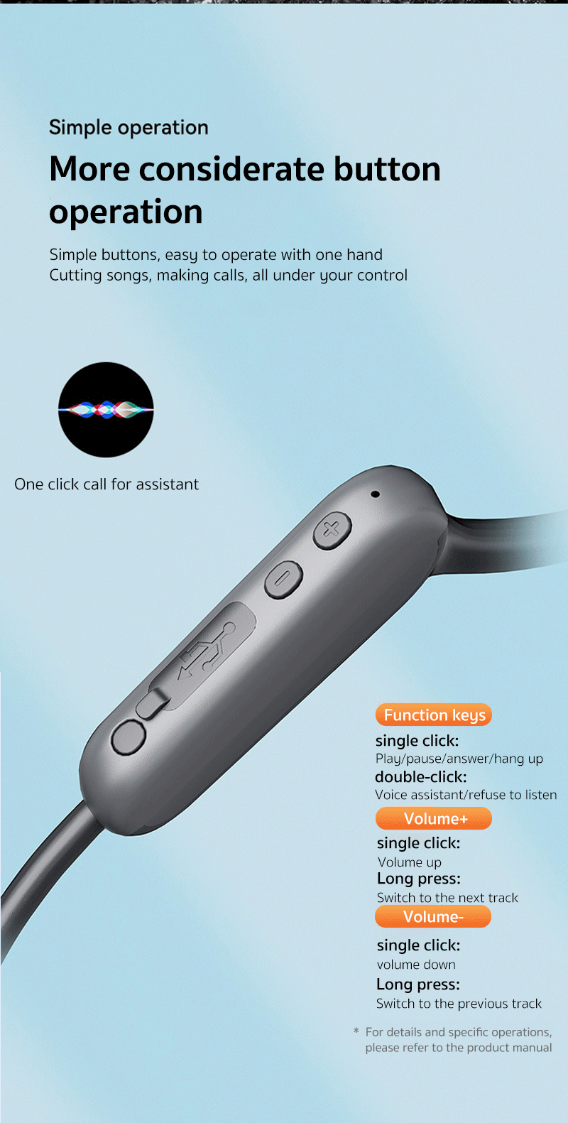 Lenovo ERAZER XF22 Wireless Earbuds Bone Conduction Bluetooth 5.4 ...