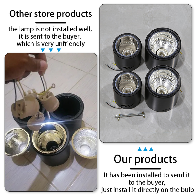 LED Downlight Surface Mounted Pin Light Ceiling 3Color Replaced ...