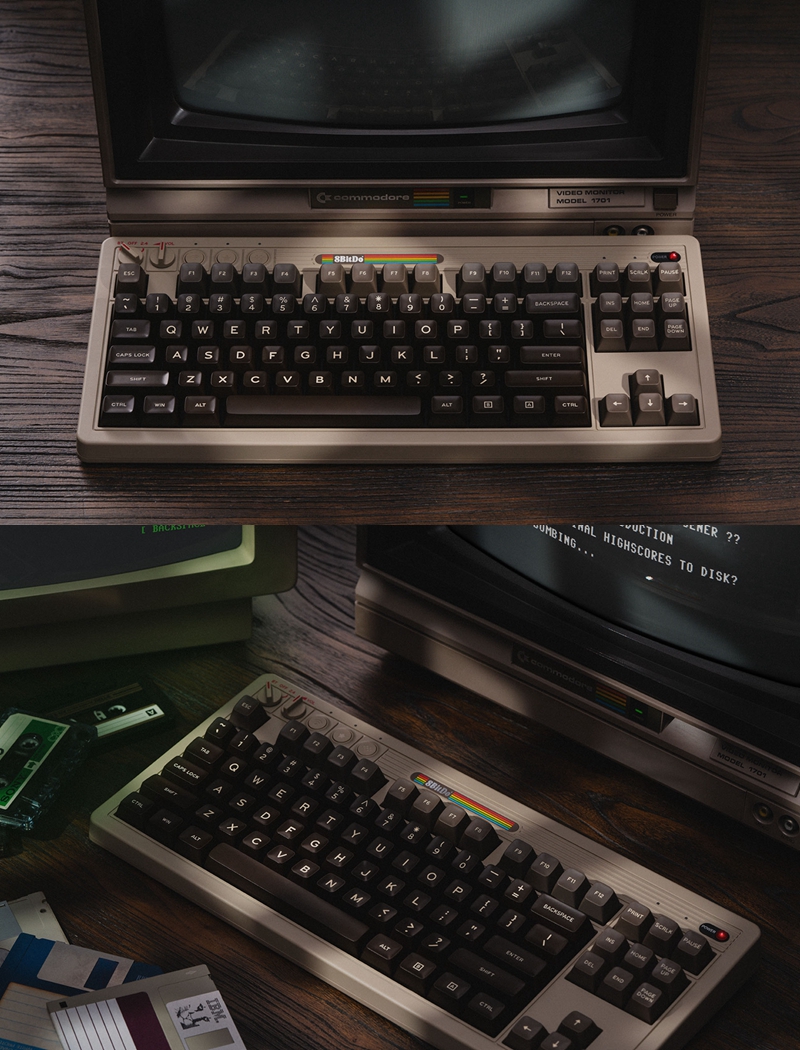 8BitDo Retro Mechanical Keyboard C64 Edition/M Edition/N Edition/Fami ...