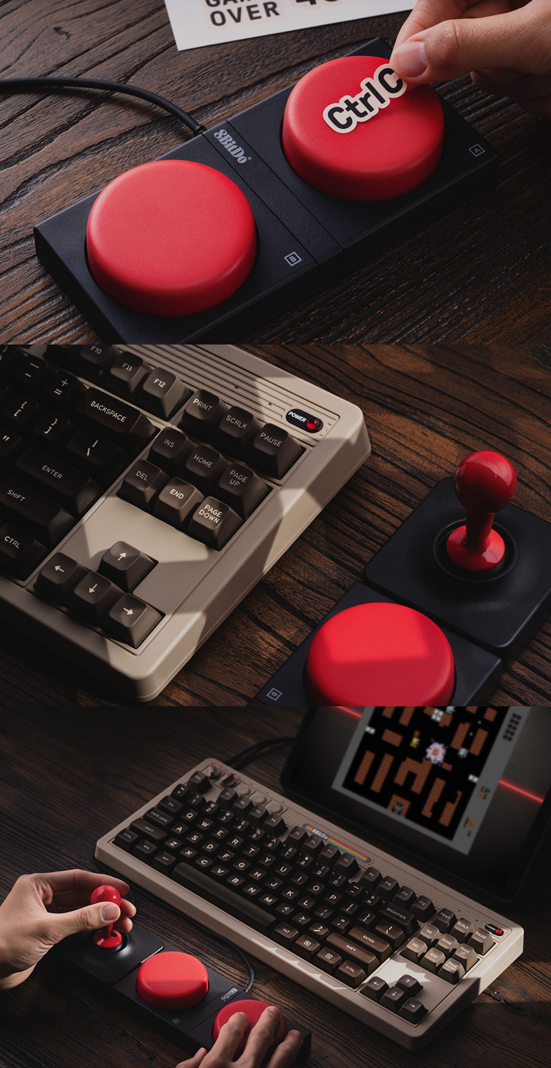 8BitDo Retro Mechanical Keyboard C64 Edition/M Edition/N Edition/Fami Edition Compatible with ...