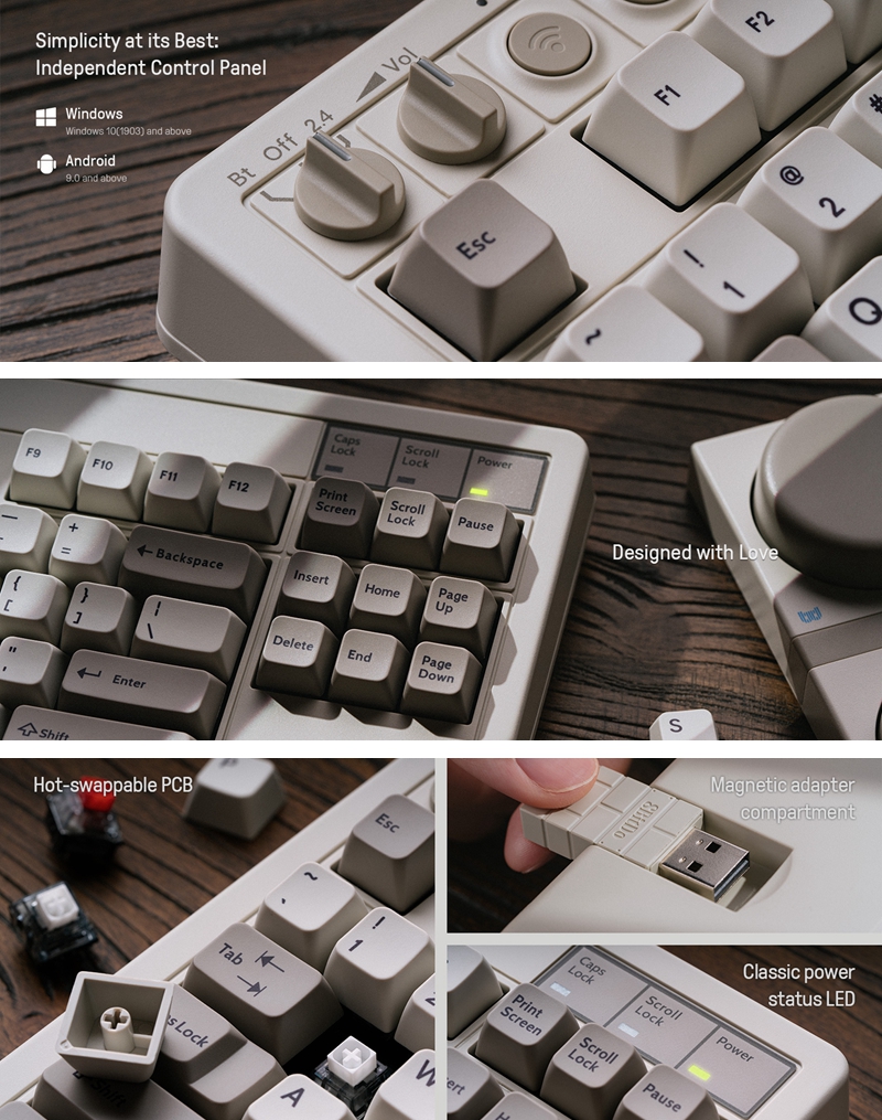 8BitDo Retro Mechanical Keyboard C64 Edition/M Edition/N Edition/Fami ...