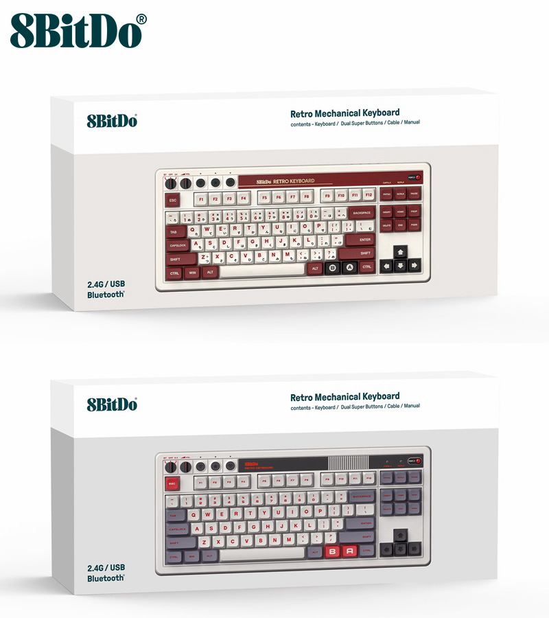 8BitDo Retro Mechanical Keyboard C64 Edition/M Edition/N Edition/Fami ...