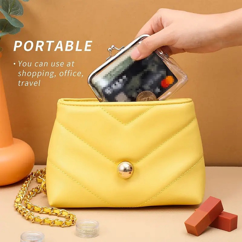 1 Piece Transparent Coin Purse Mini Wallet Lock Portable pvc Material ...