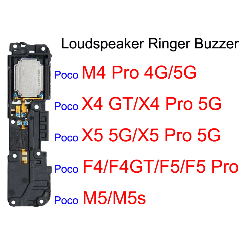Loud Speaker Ringer Buzzer Loudspeaker Replacement For Poco M4 M5 F4 F5 ...