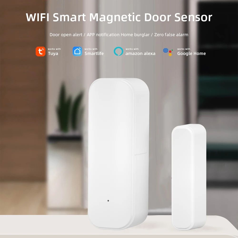 Tuya Wifi Door Sensor Window Entry Sensor Security Burglar Door Sensor ...