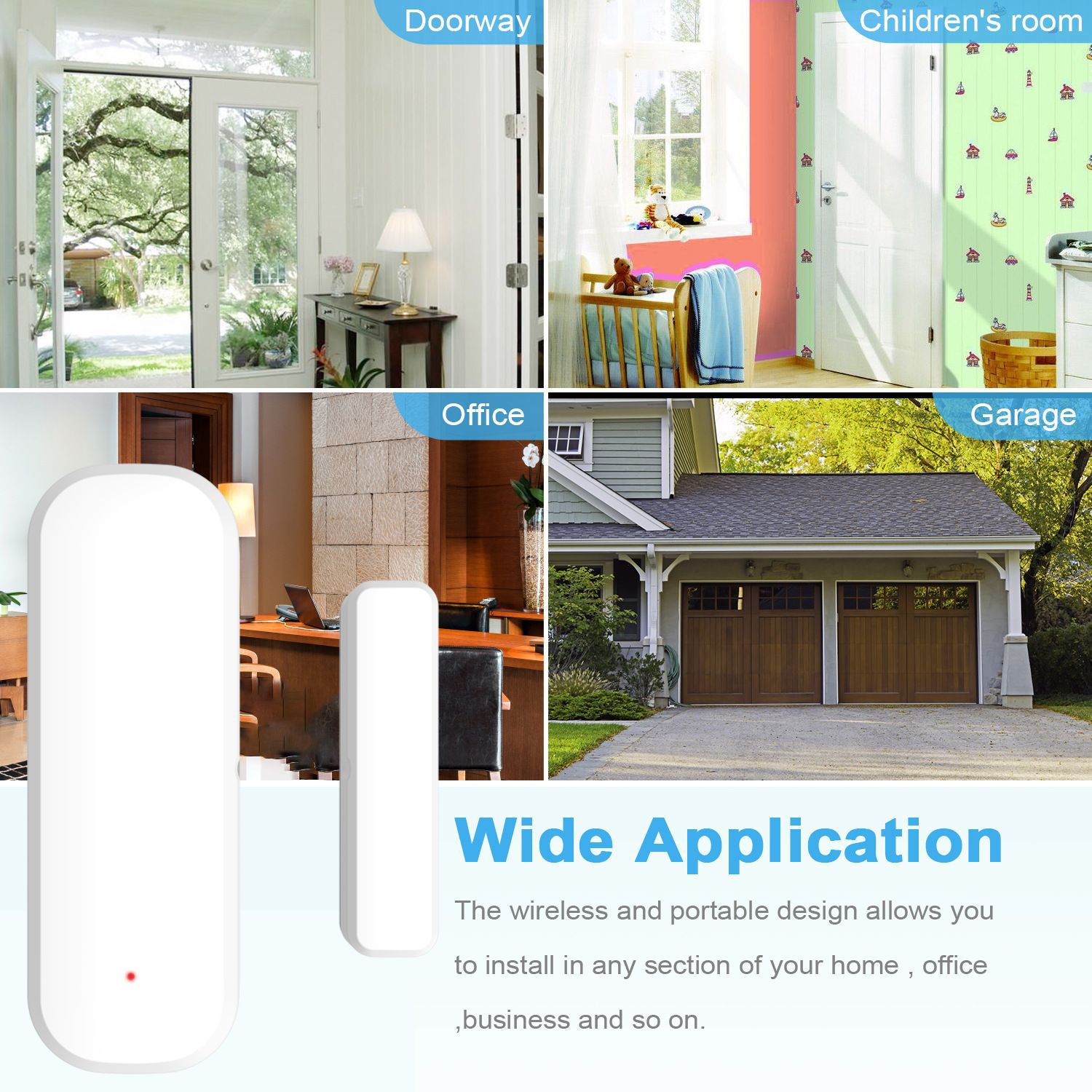 Tuya Wifi Door Sensor Window Entry Sensor Security Burglar Door Sensor ...