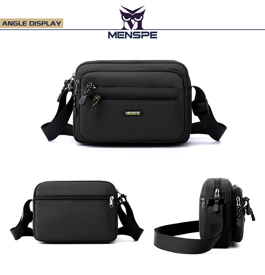 MENSPE Men Bag Shoulder Backpack Oxford Fabric Crossbody Bag Large ...