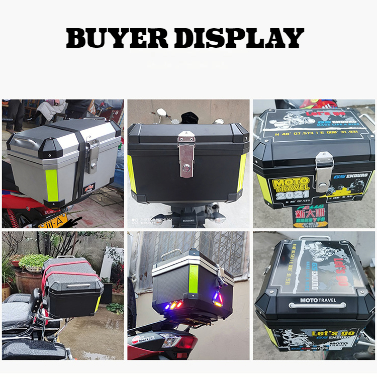 Eagles Top Box Motorcycle Box 36/45 Liters Motorcycle Top Box With ...