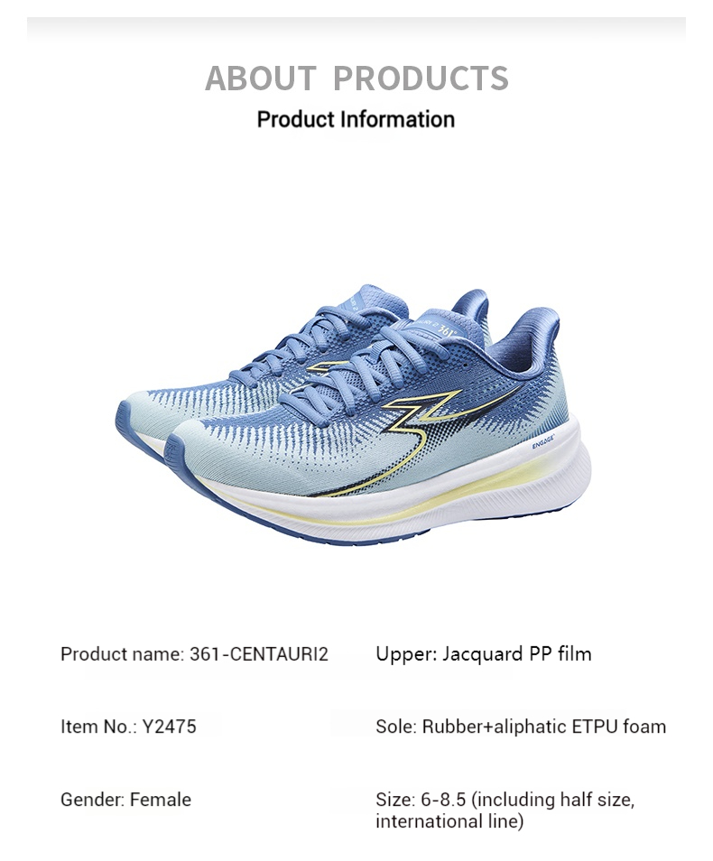 361 Degrees Centauri 2 Men Women Running Shoes International Line Wear-Resistant Shock-Absorbing ...