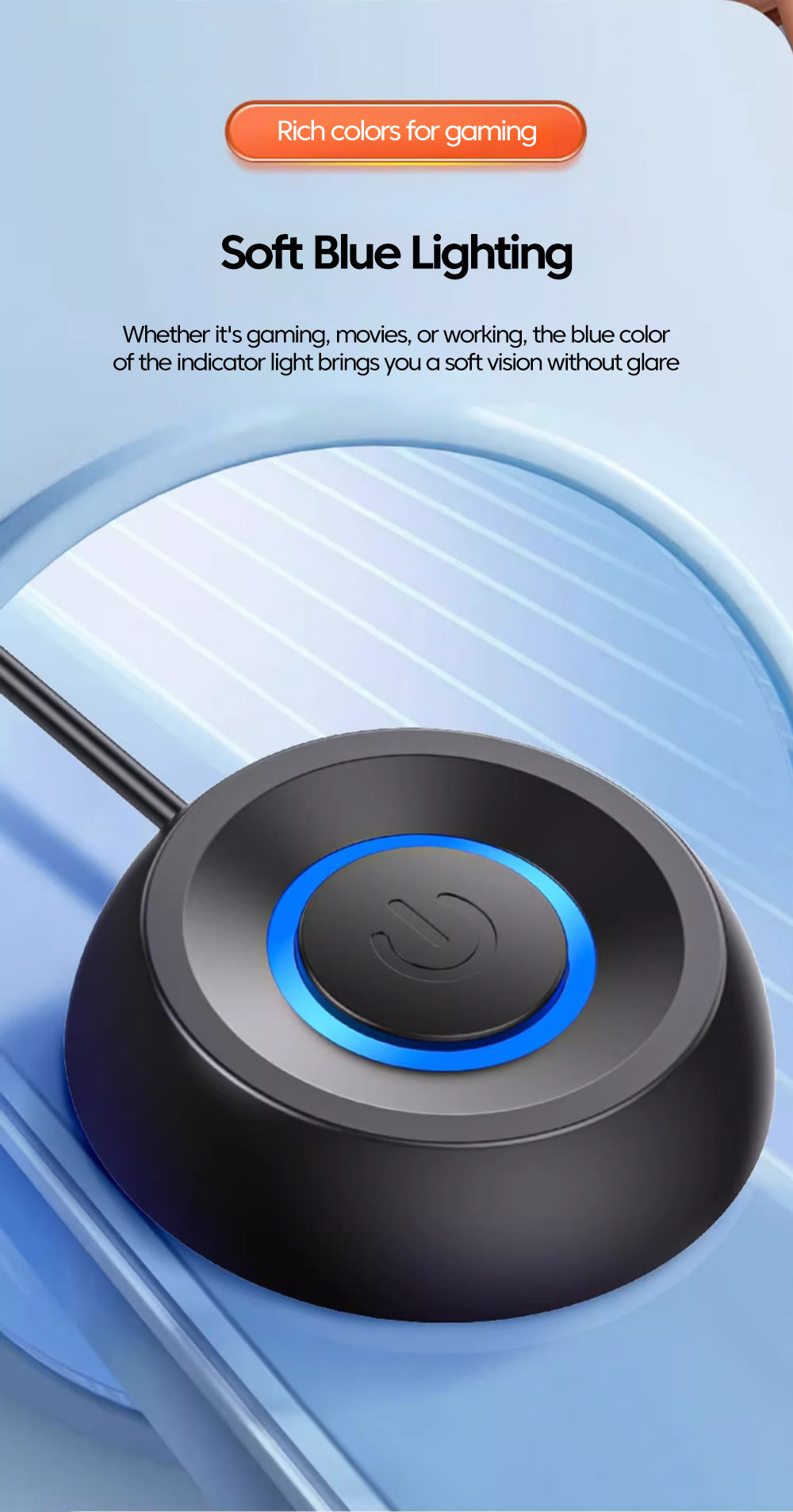 Power Switch Button With LED Indicator PC Host Power Supply on/off Push ...