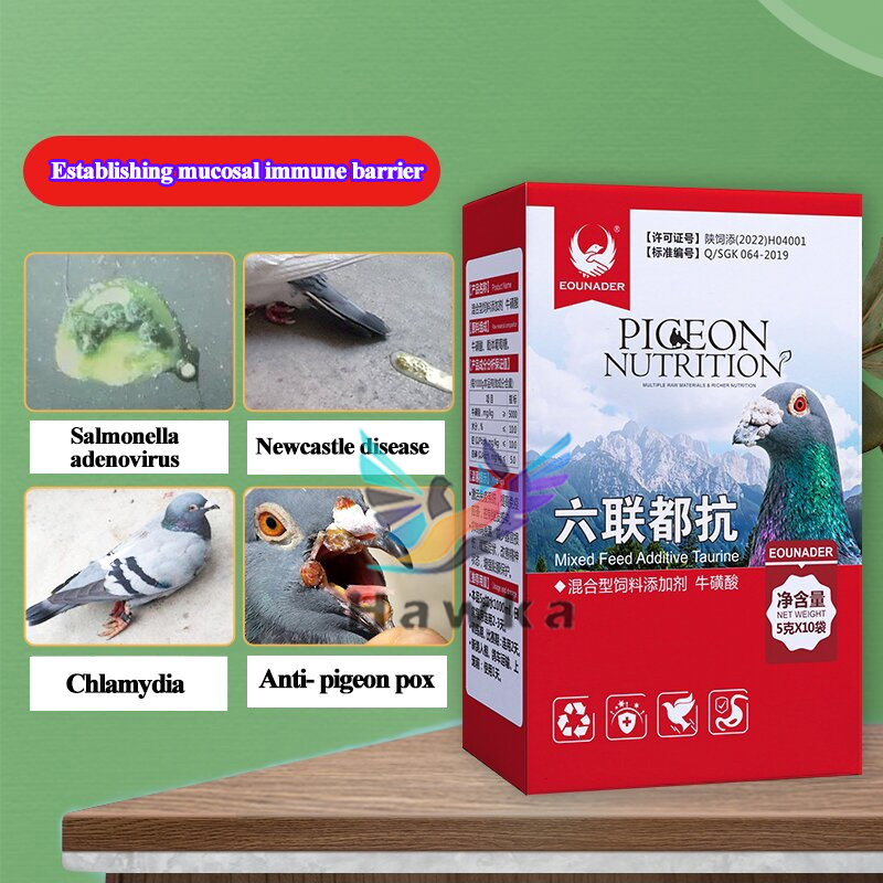 EOUNADER Sachet 6 in1 Super Fighter for Pigeon Salmonella Adenovirus ...