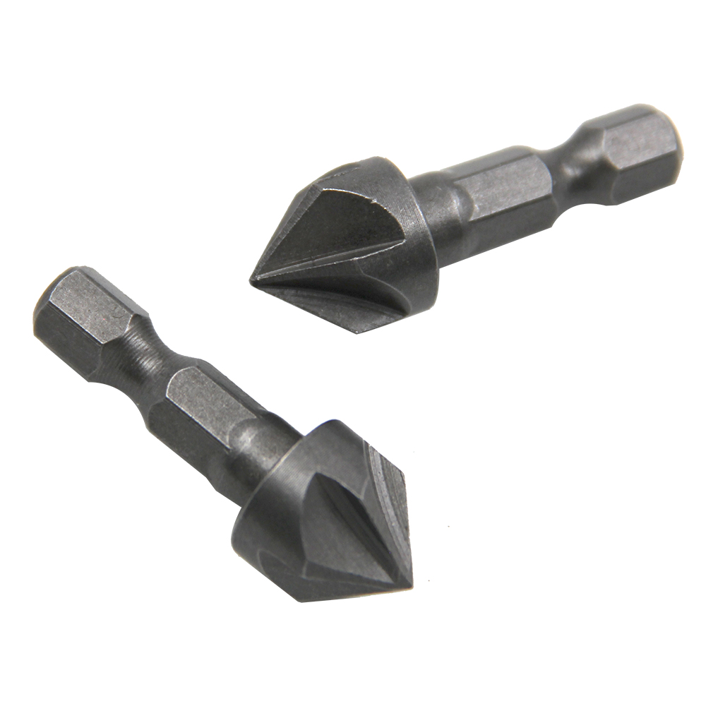 2PCS 1/2 Hexagonal Handle Five Blade Chamfering Tool 12.5mm Chamfering ...