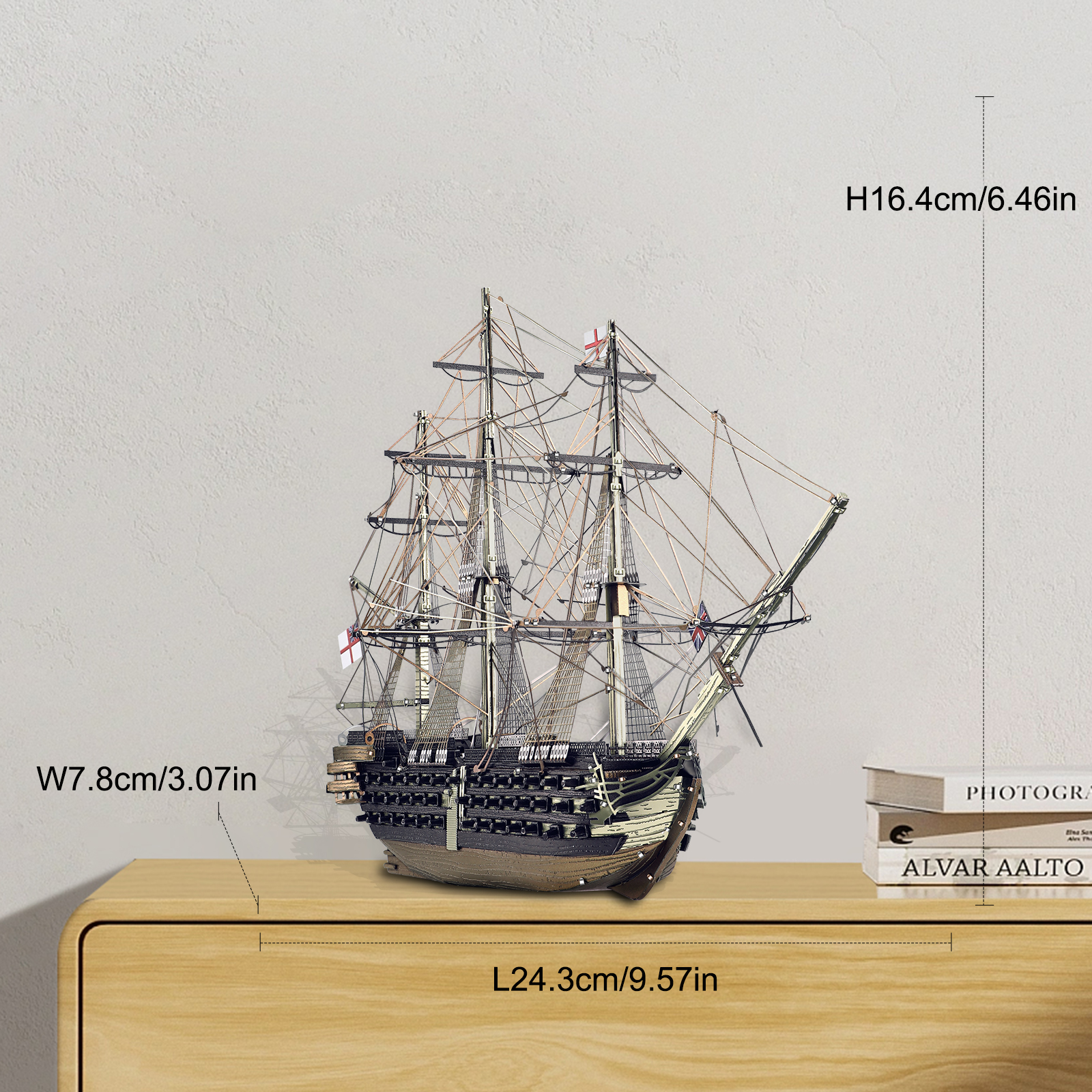 Piececool 3D Metal Puzzles for Adults, HMS VICTORY Ship Model Kits, 3D ...