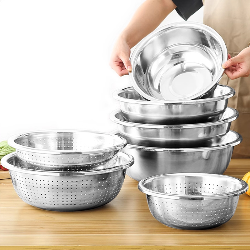 batya stainless big washing basin and thick round large capacity ...