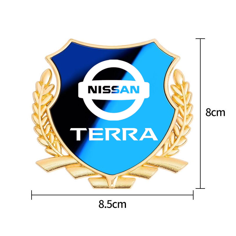Nissan Terra Car 3D metal wheat ear decoration car sticker personalized ...